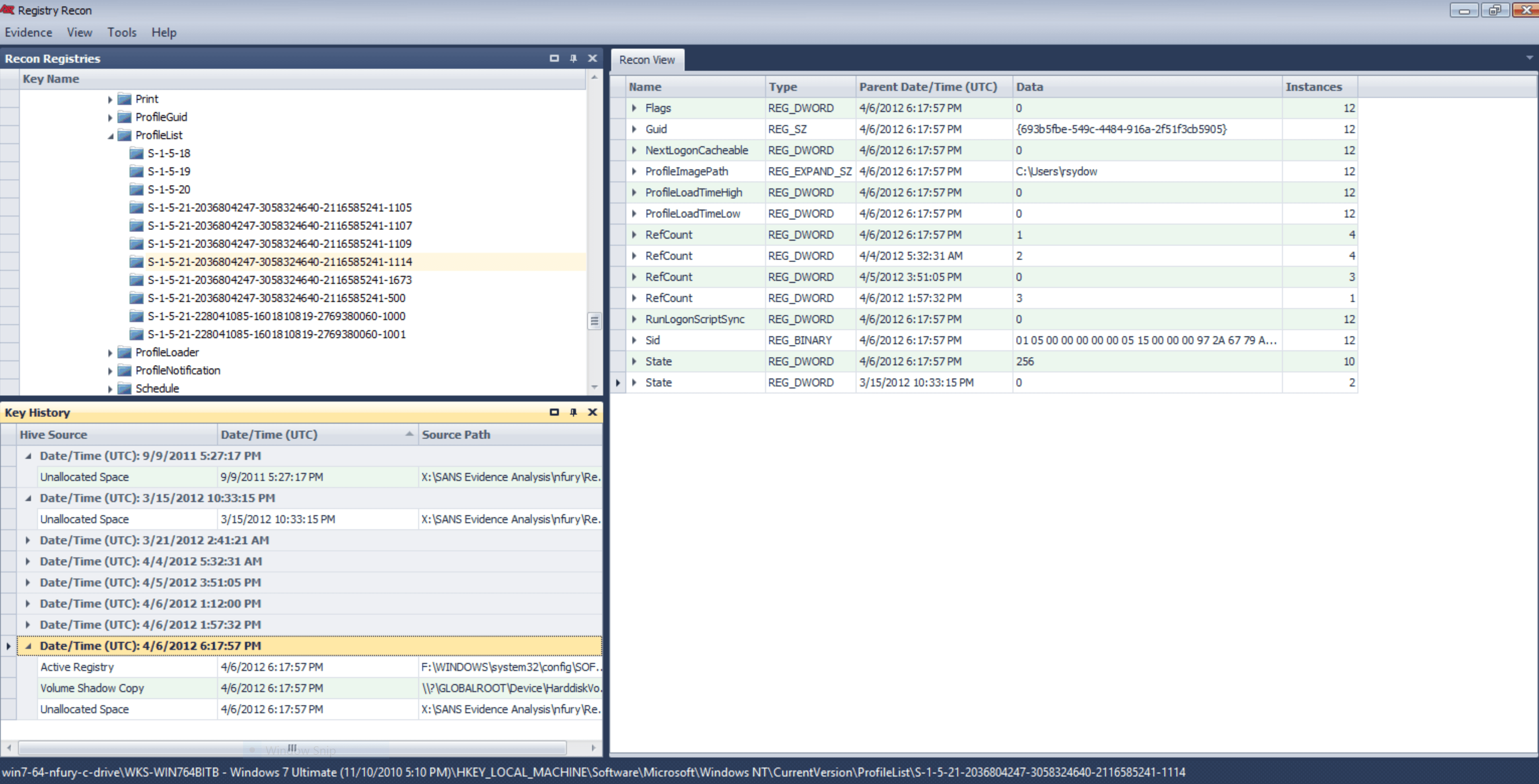 Registry Recon - CDFS - Digital Forensic Products, Training & Services