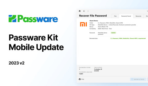 Passware Kit Mobile 2023 v2 Now Available - CDFS - Digital Forensic ...