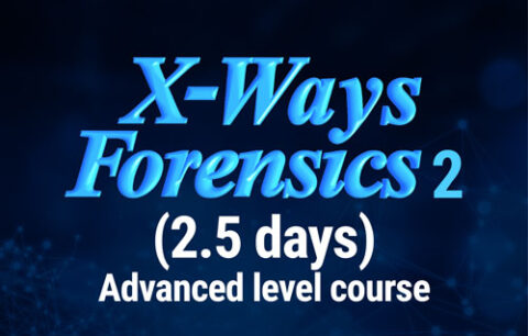 X-Ways Forensics II - CDFS - Digital Forensic Products, Training & Services